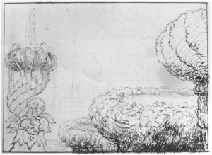 pen-and-pencil-drawing by Thomas Cole - Totally History